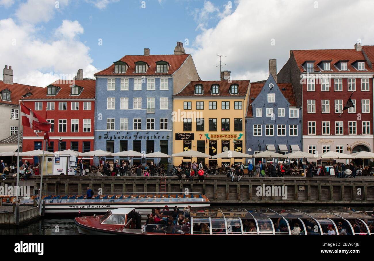 Colored houses in Copenhagen, Denmark Stock Photo - Alamy