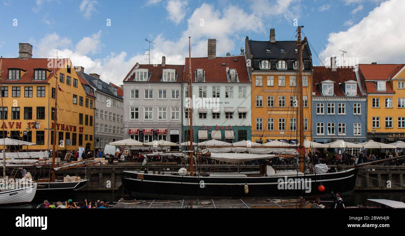 Colored houses in Copenhagen, Denmark Stock Photo - Alamy