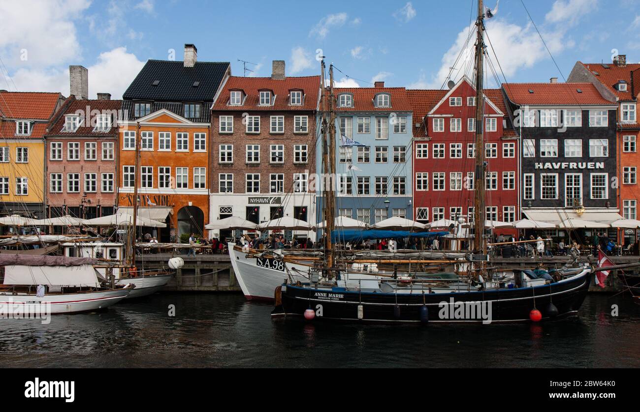Colored houses in Copenhagen, Denmark Stock Photo - Alamy