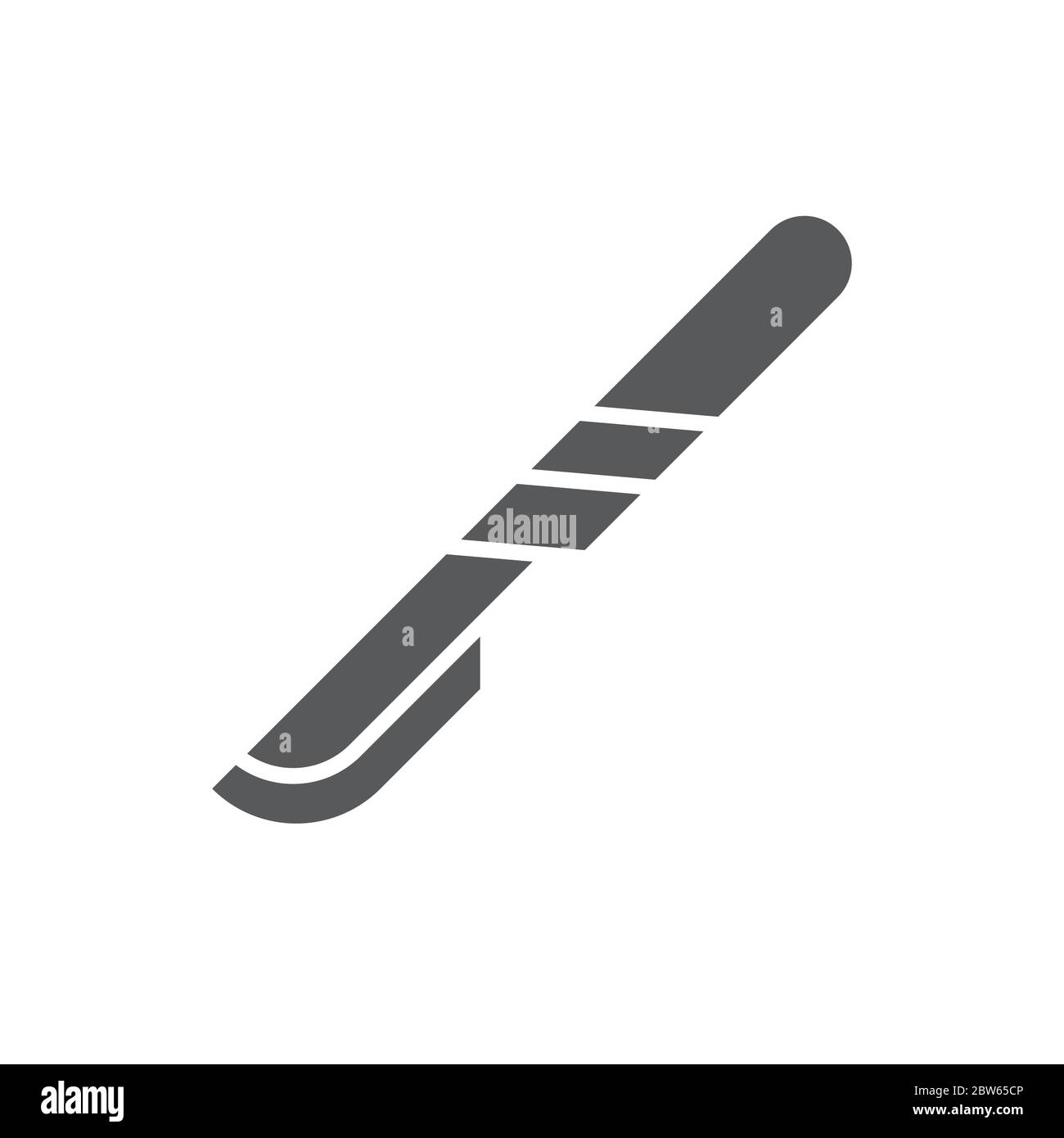Surgical scalpel vector icon symbol medical tools isolated on white ...
