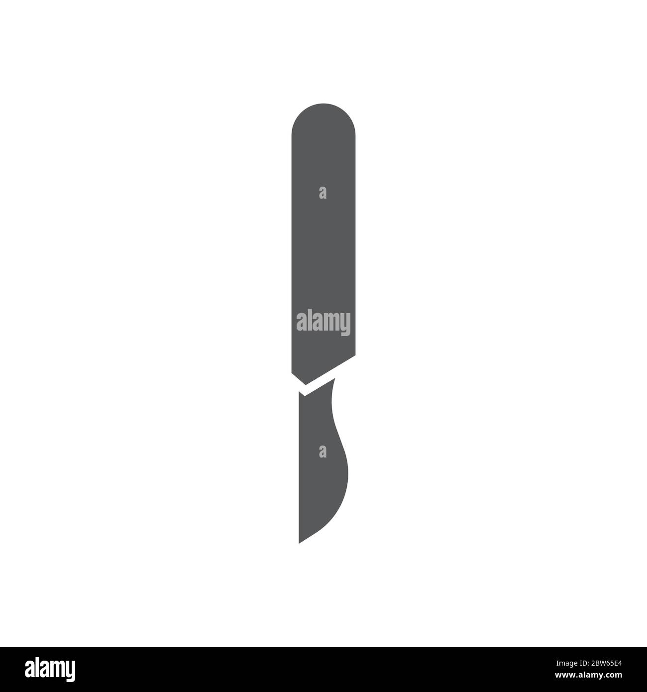 Surgical scalpel vector icon symbol medical tools isolated on white ...