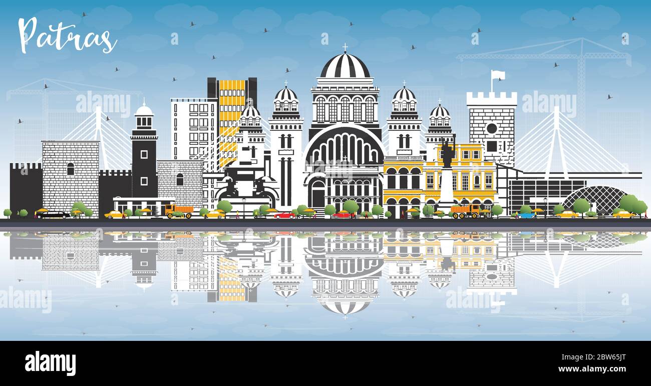 Urban panorama greece Stock Vector Images - Alamy