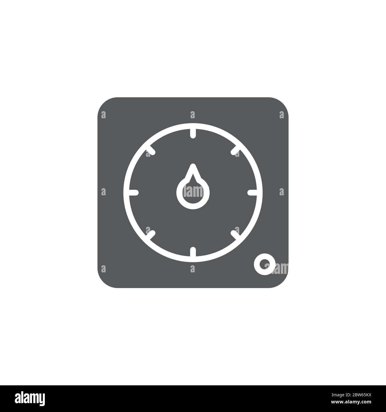 Thermostat vector icon symbol medical tools isolated on white ...