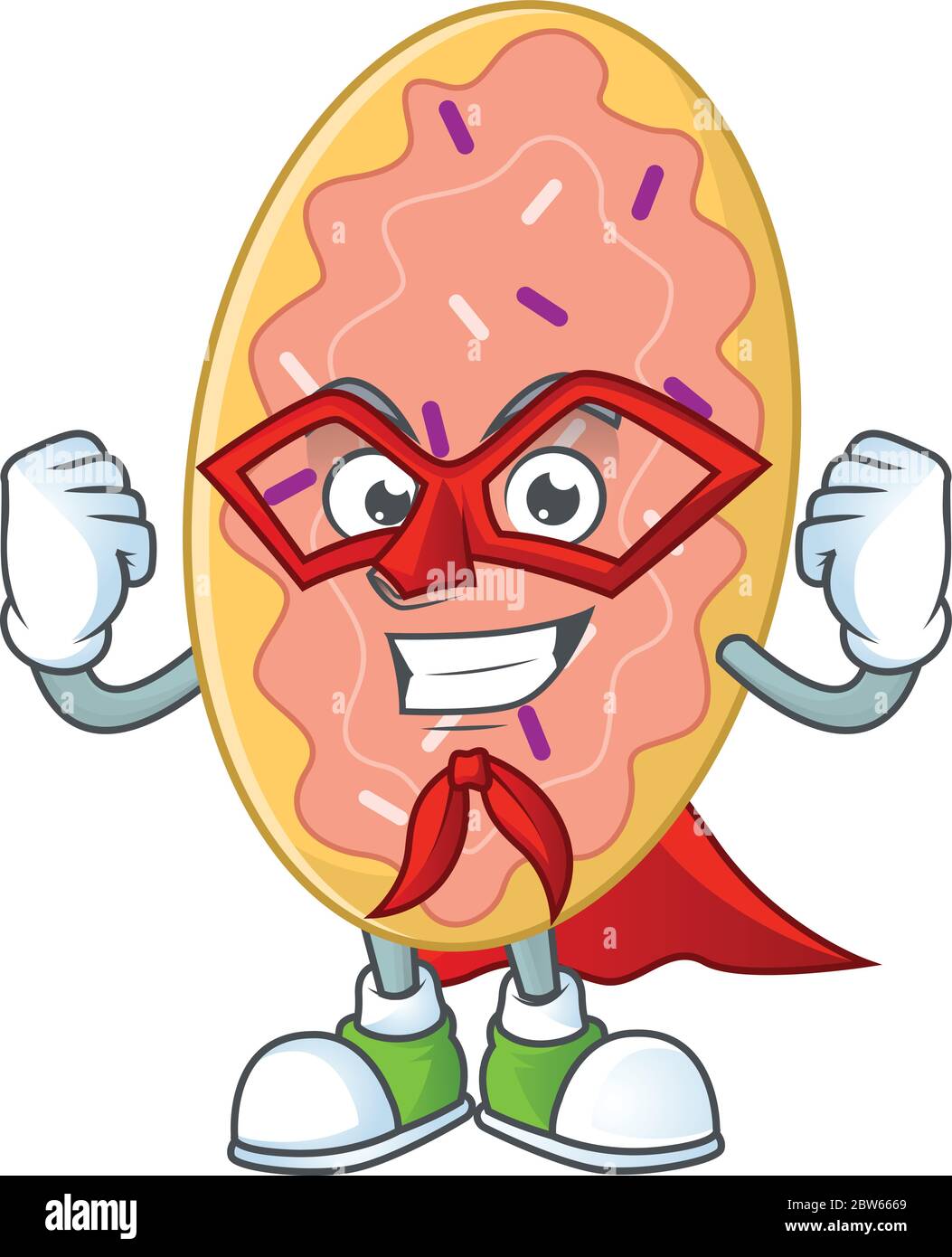 Bread cartoon drawing concept performed as a Super hero Stock Vector ...