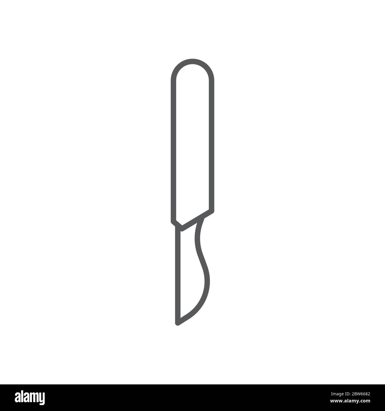 Surgical scalpel vector icon symbol medical tools isolated on white ...