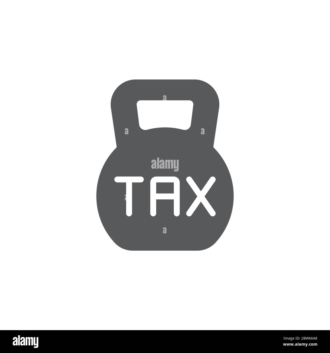 Tax weight vector icon symbol isolated on white background Stock Vector ...