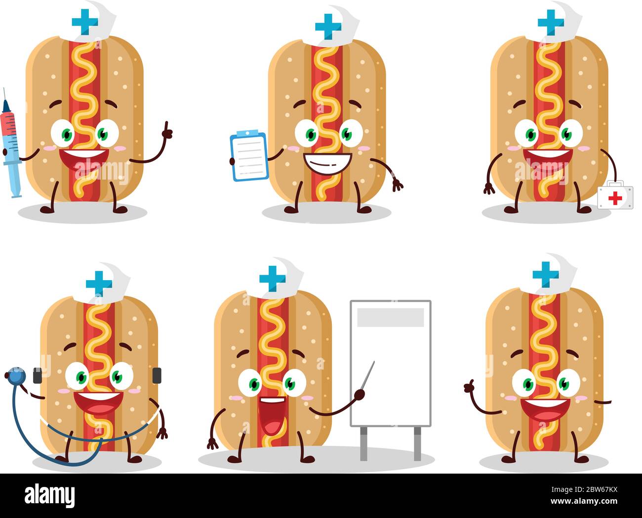 Hospital doctor nurse junk food Cut Out Stock Images & Pictures - Alamy