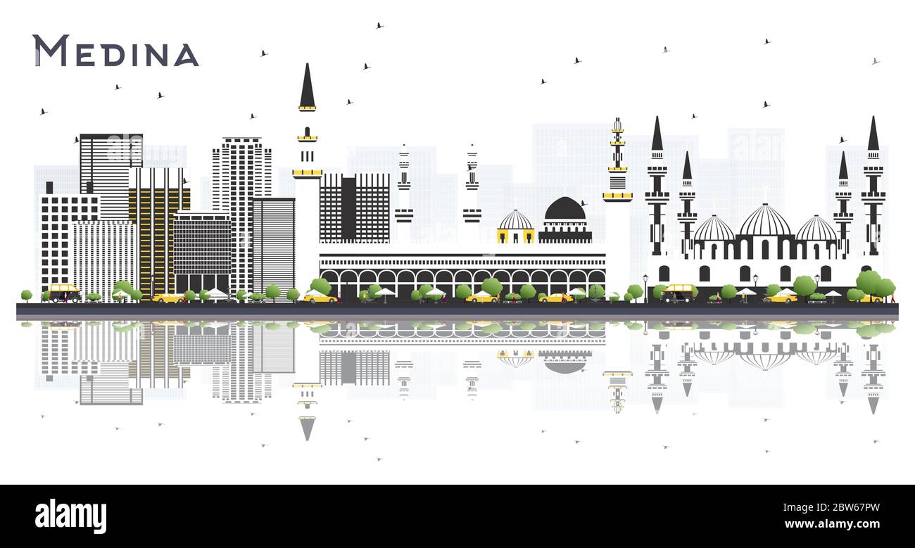Medina saudi arabia view Stock Vector Images - Alamy
