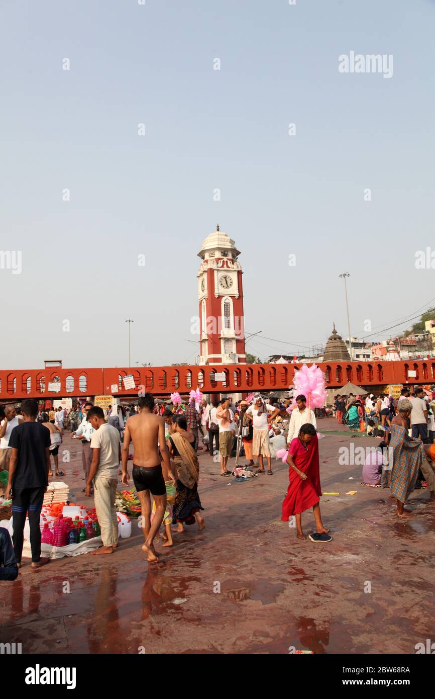 Haridwar holiest places for Hindus, Har Ki Pauri is a famous ghat on ...