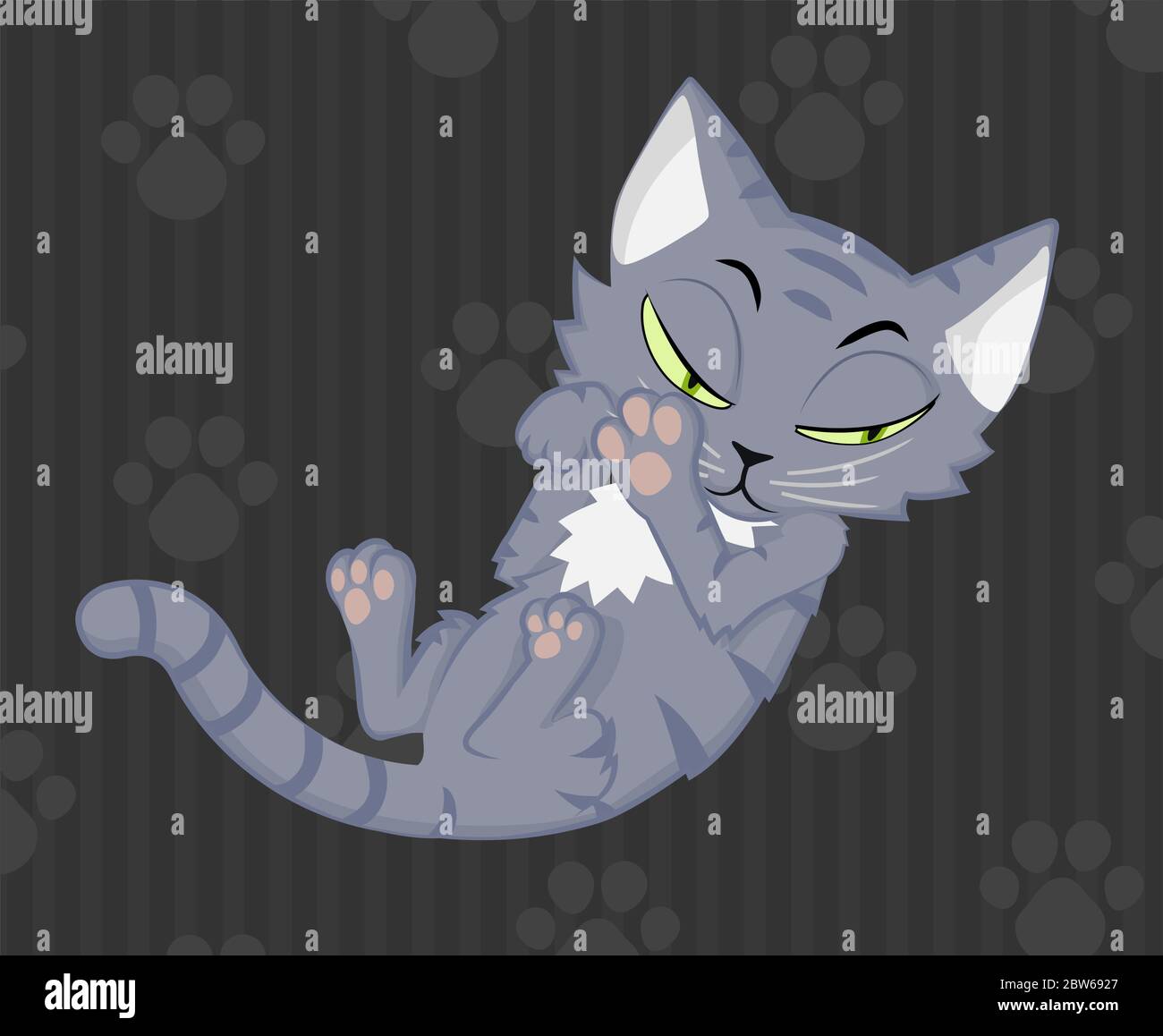 Upside down cat Stock Vector Images - Alamy