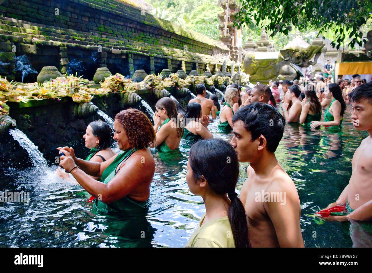 Holy spring water temple in Bali,Indonesia. (Indonesian:Pura Tirta ...