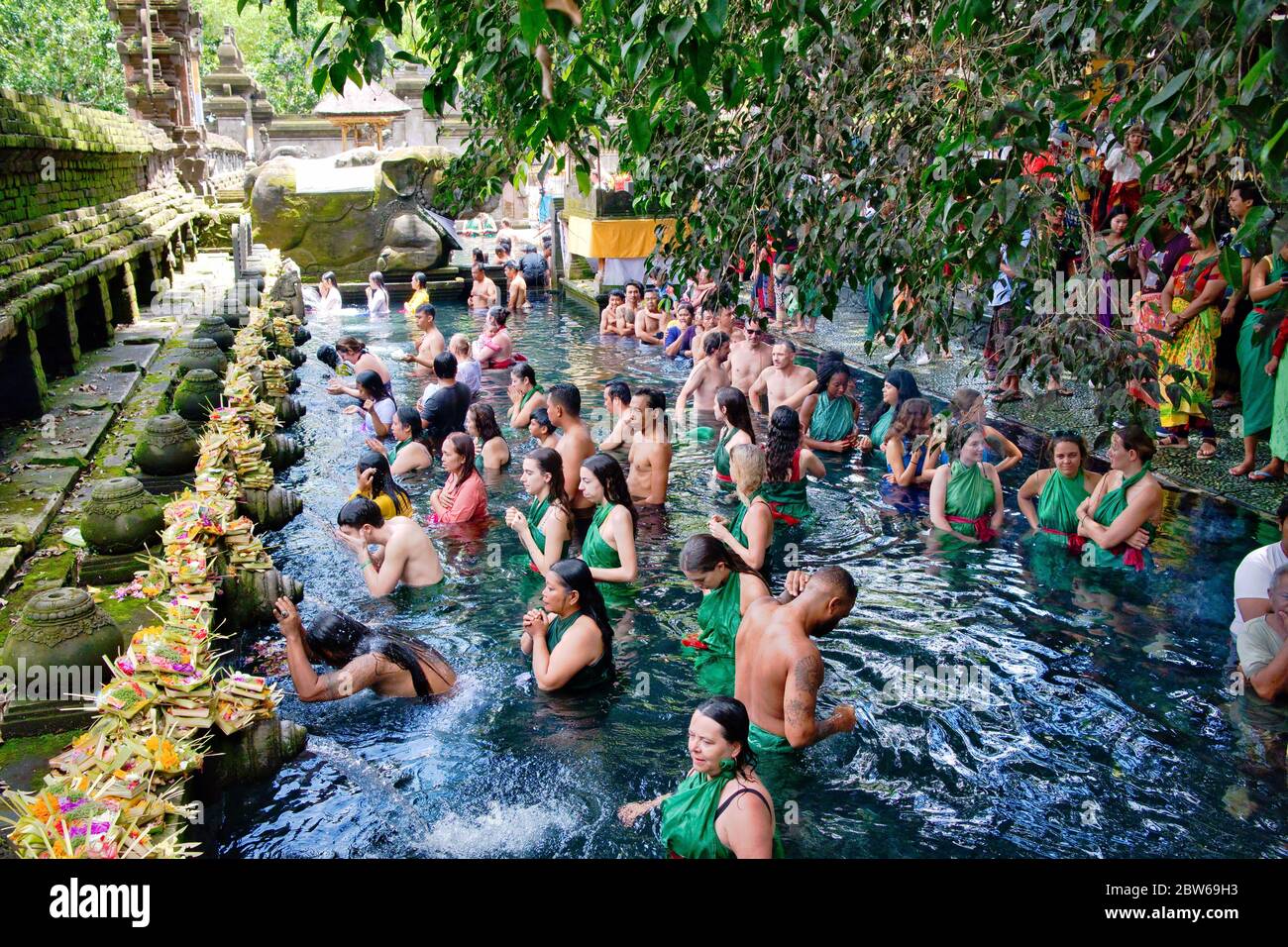 Holy spring water temple in Bali,Indonesia. (Indonesian:Pura Tirta ...