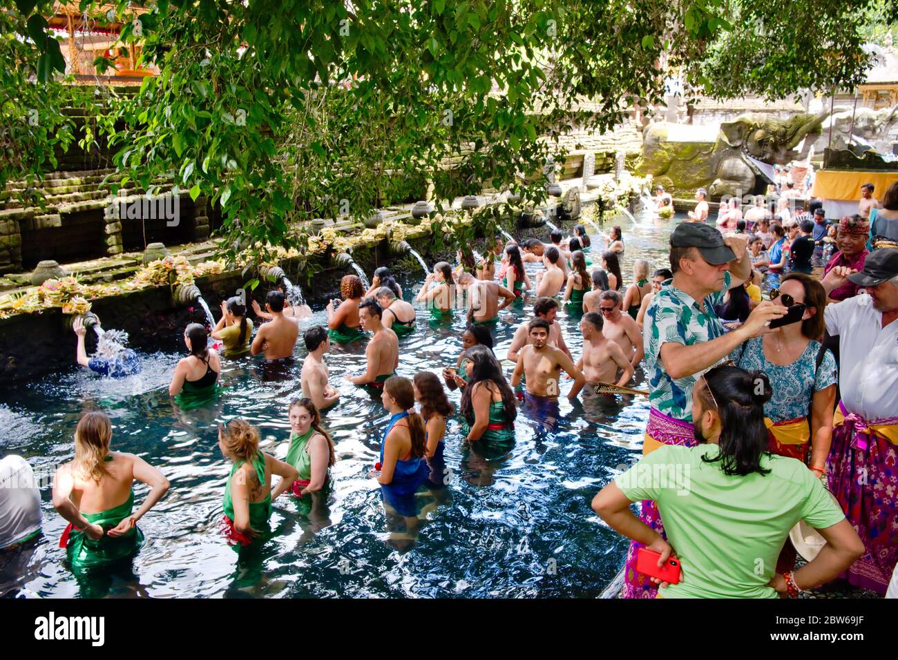 Holy spring water temple in Bali,Indonesia. (Indonesian:Pura Tirta ...