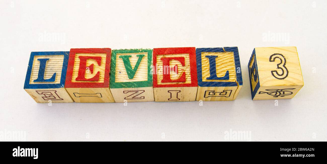 The term level 3 visually displayed on a clear background using ...