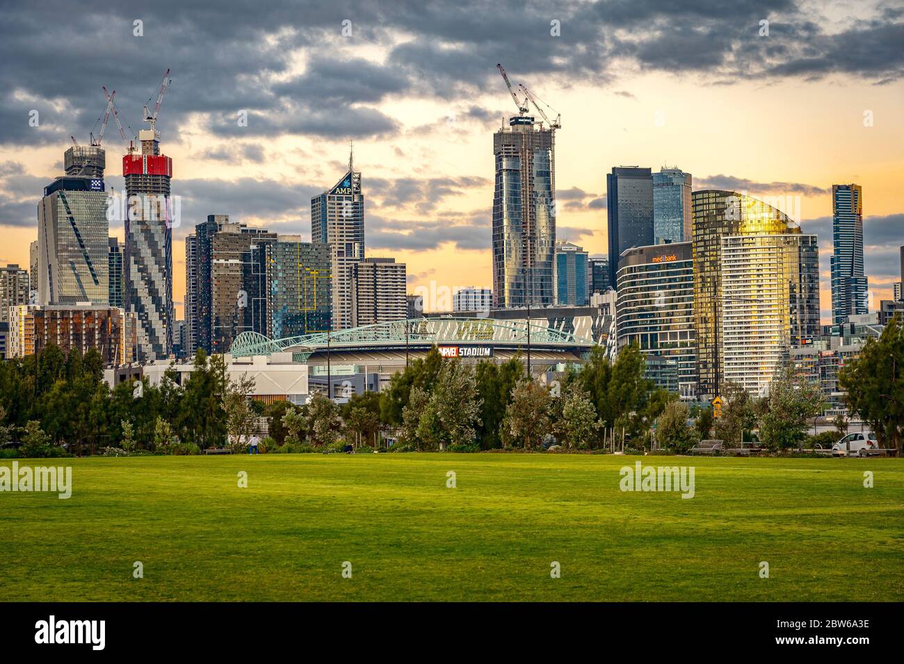 Melbourne, Australia - Modern architecture in Docklands precinct at ...