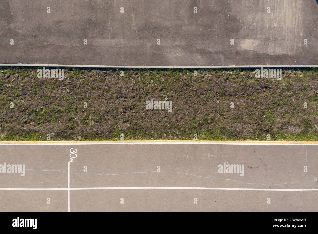 asphalt road, view from above Stock Photo - Alamy