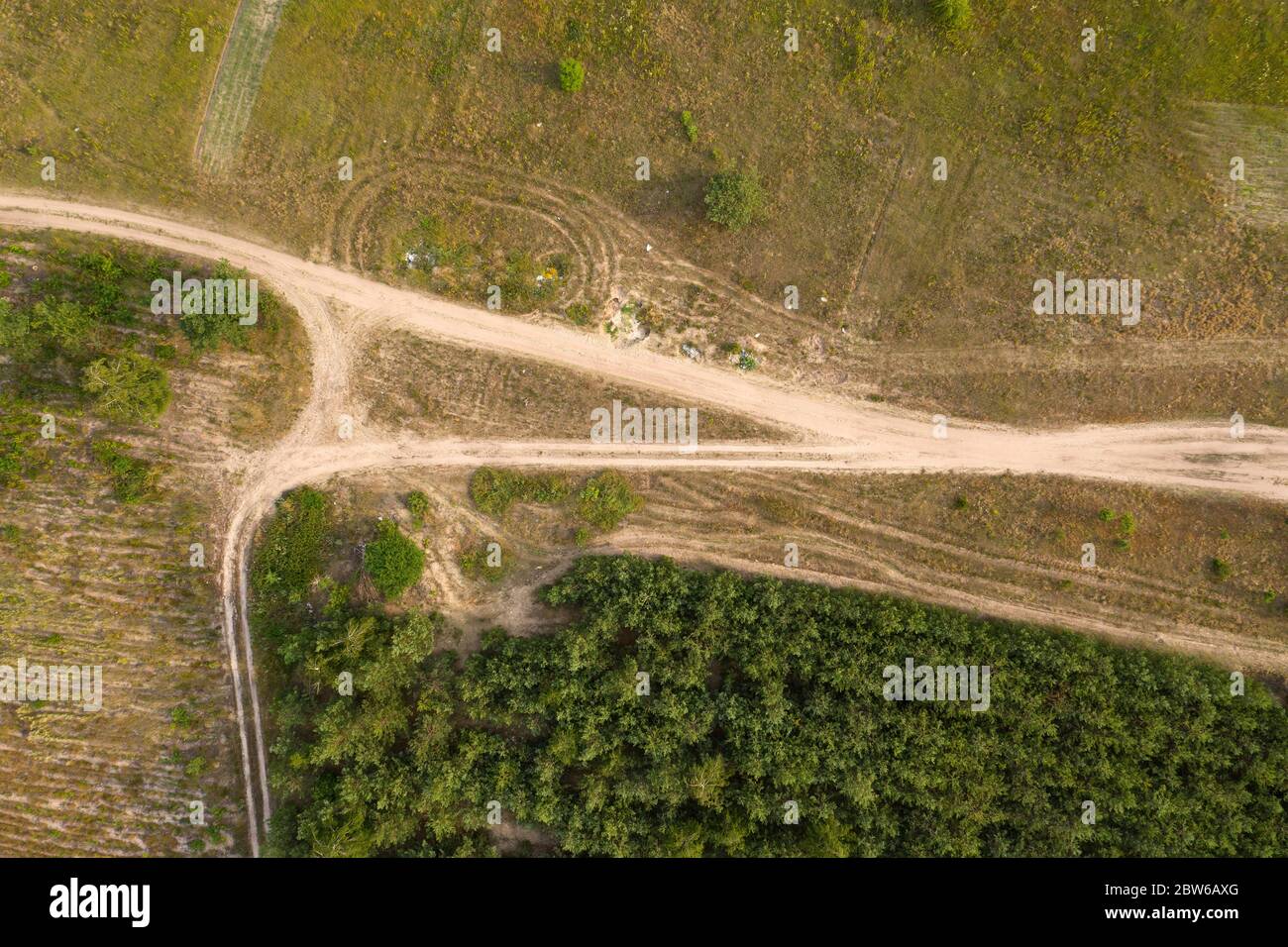 country road, view from above, aerial view Stock Photo - Alamy