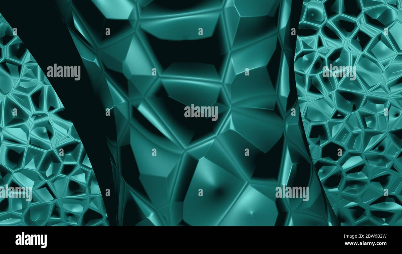 3D illustration of a background in light sea green color with special ...