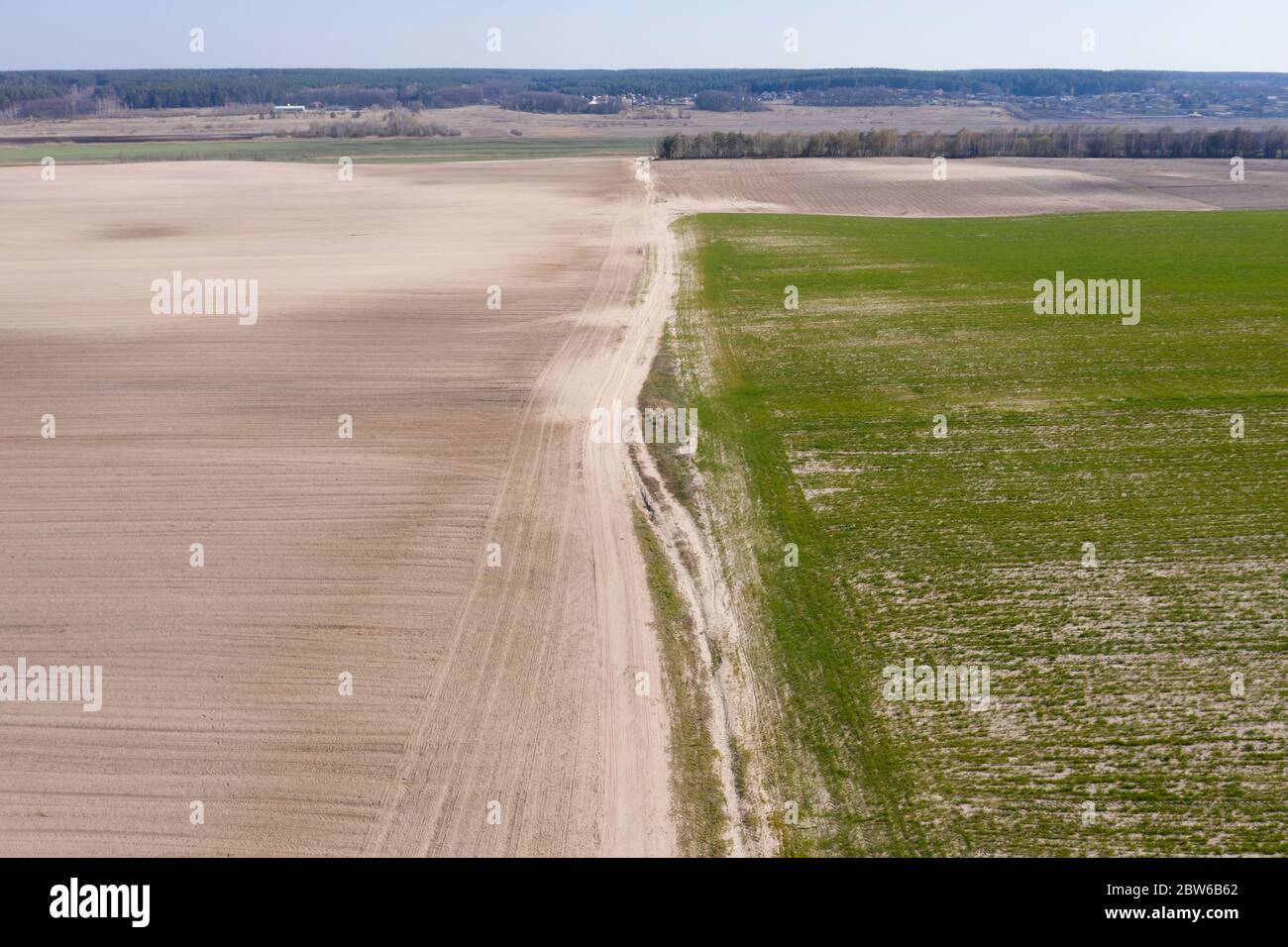 country road, view from above, aerial view Stock Photo - Alamy