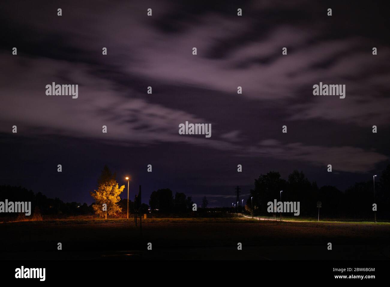 Night rural scenery hi-res stock photography and images - Alamy