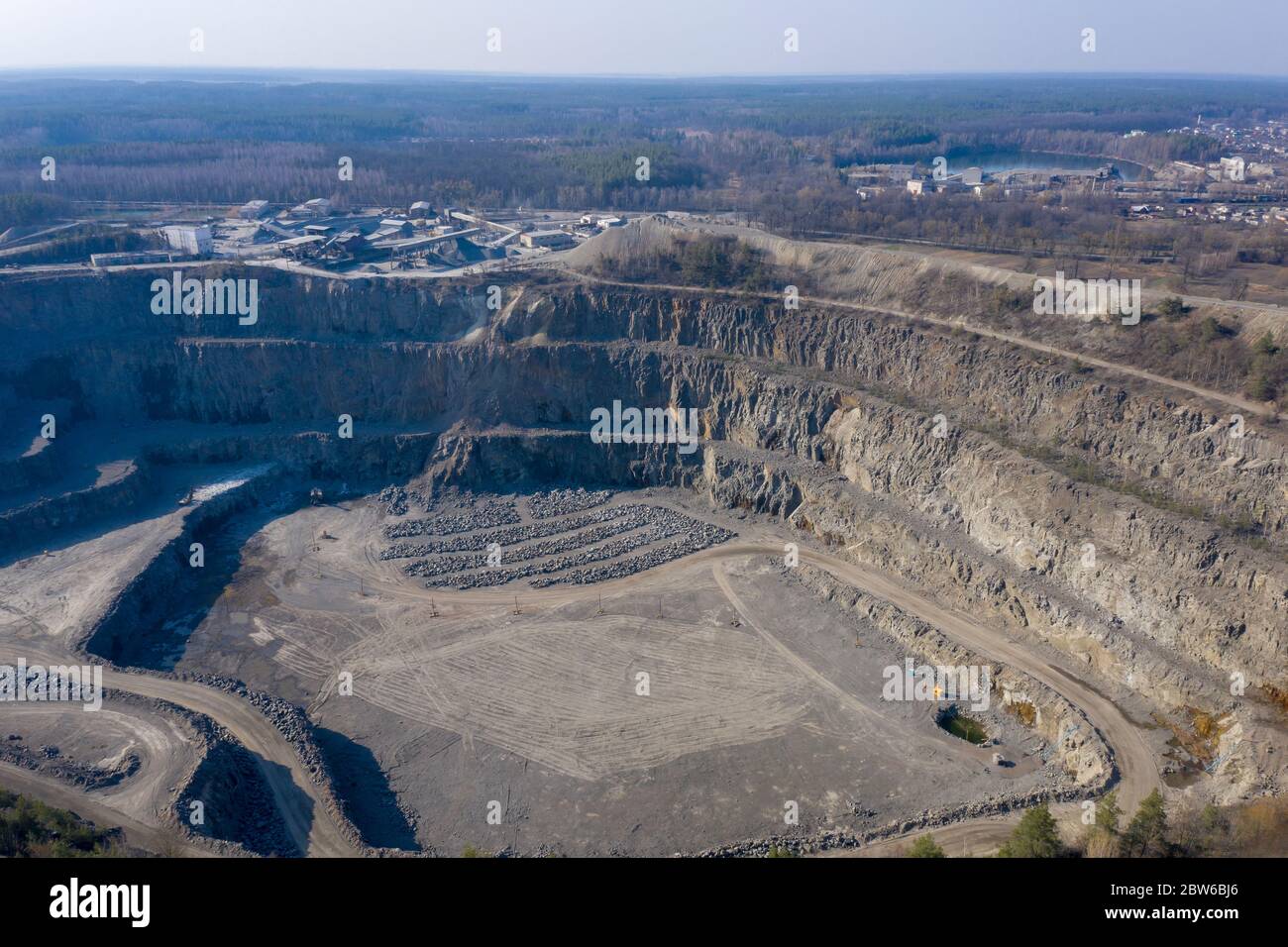 Open pit granite quarry hi-res stock photography and images - Alamy