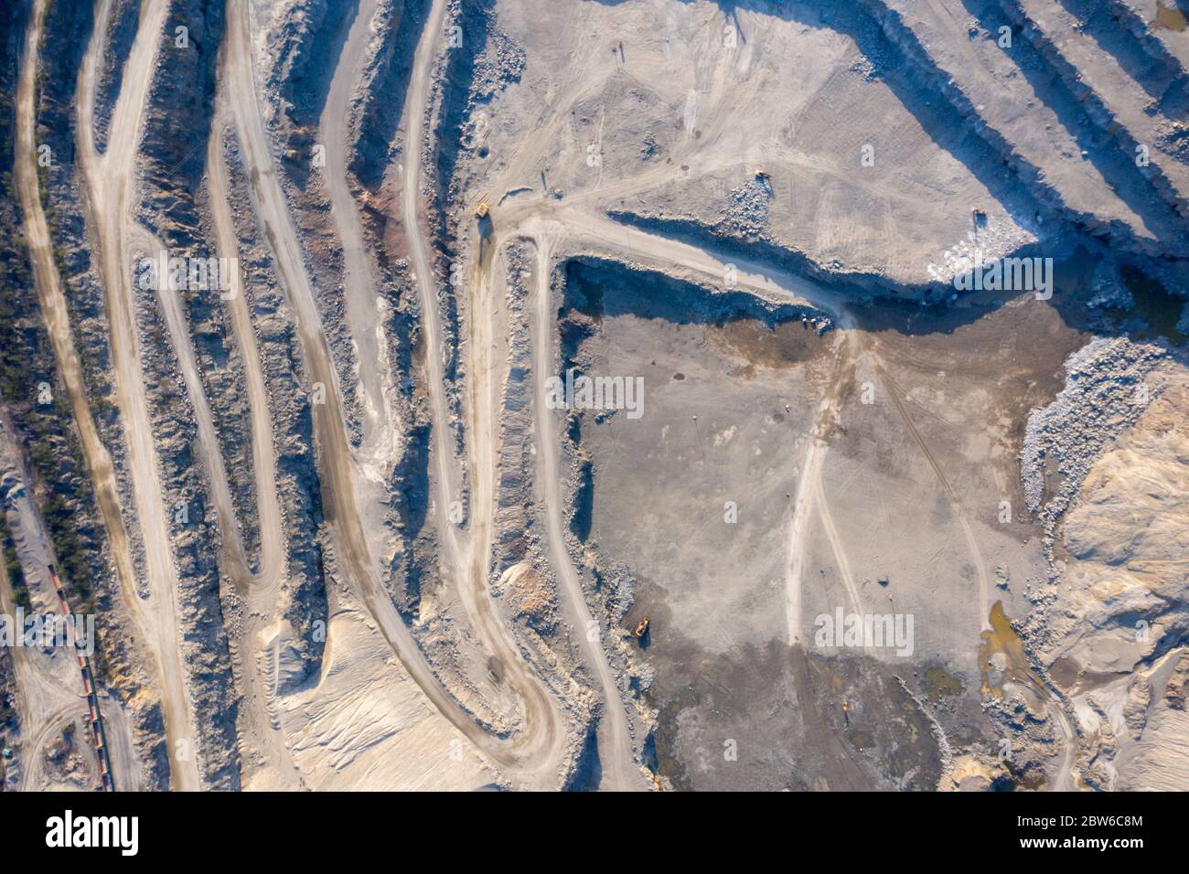 Open pit granite quarry, view from above Stock Photo - Alamy