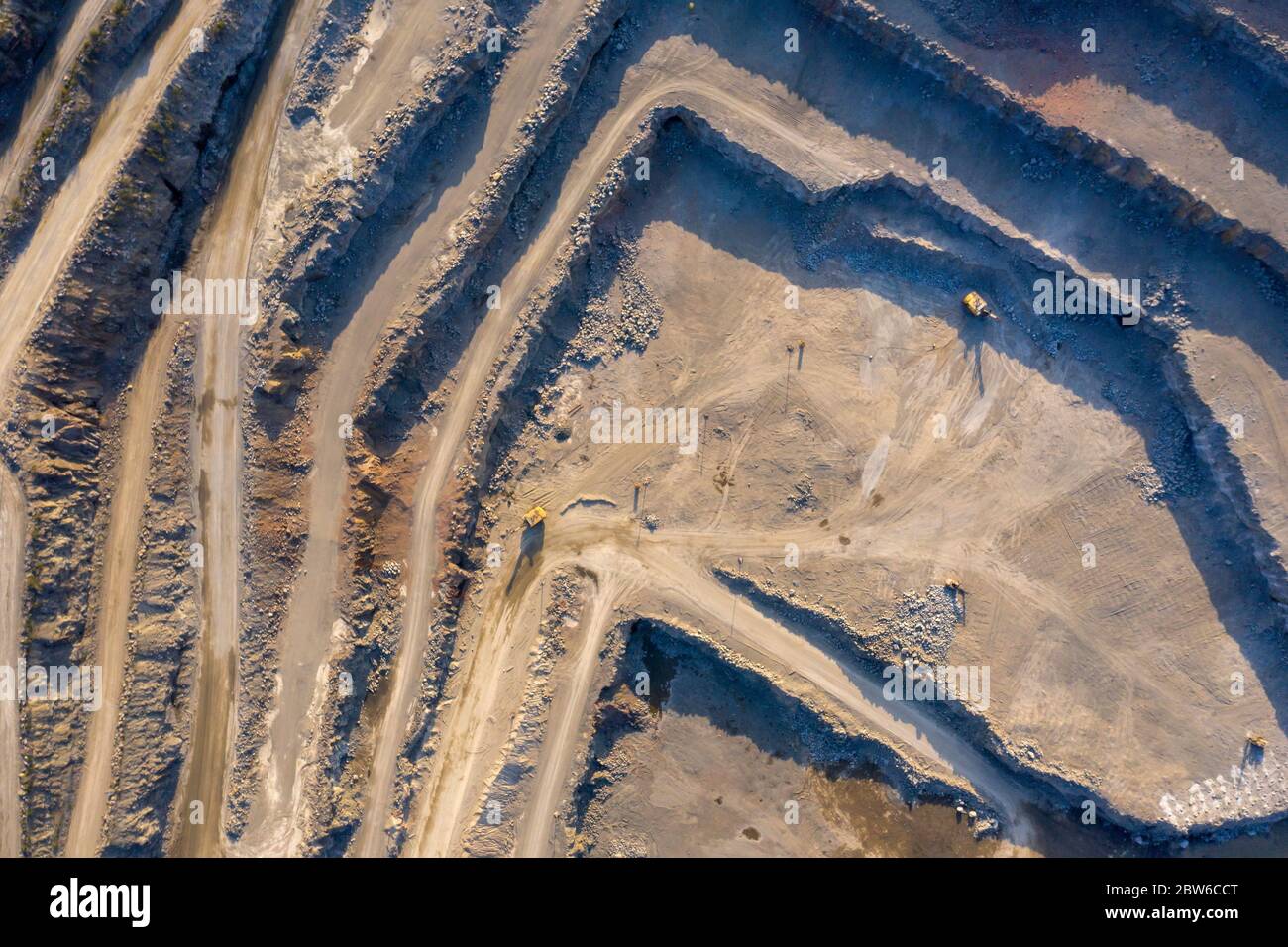 Open pit granite quarry, view from above Stock Photo - Alamy