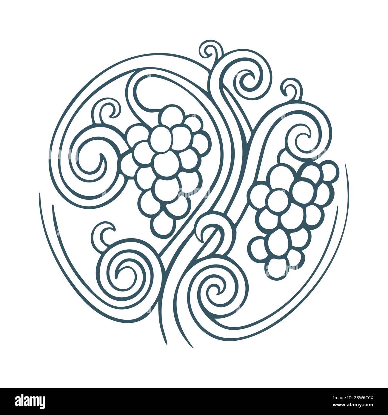 Grape Vine Outline