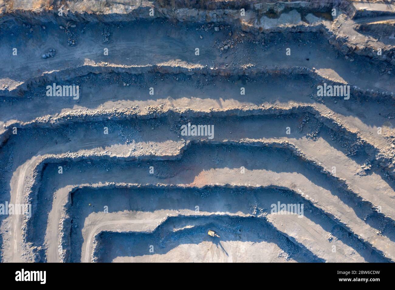 Open pit granite quarry, view from above Stock Photo - Alamy