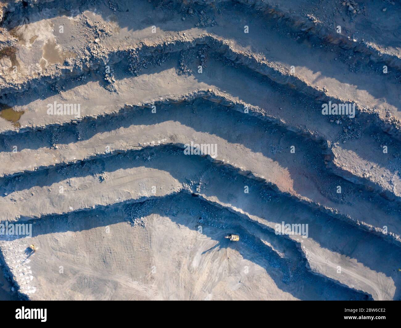 Open pit granite quarry, view from above Stock Photo - Alamy