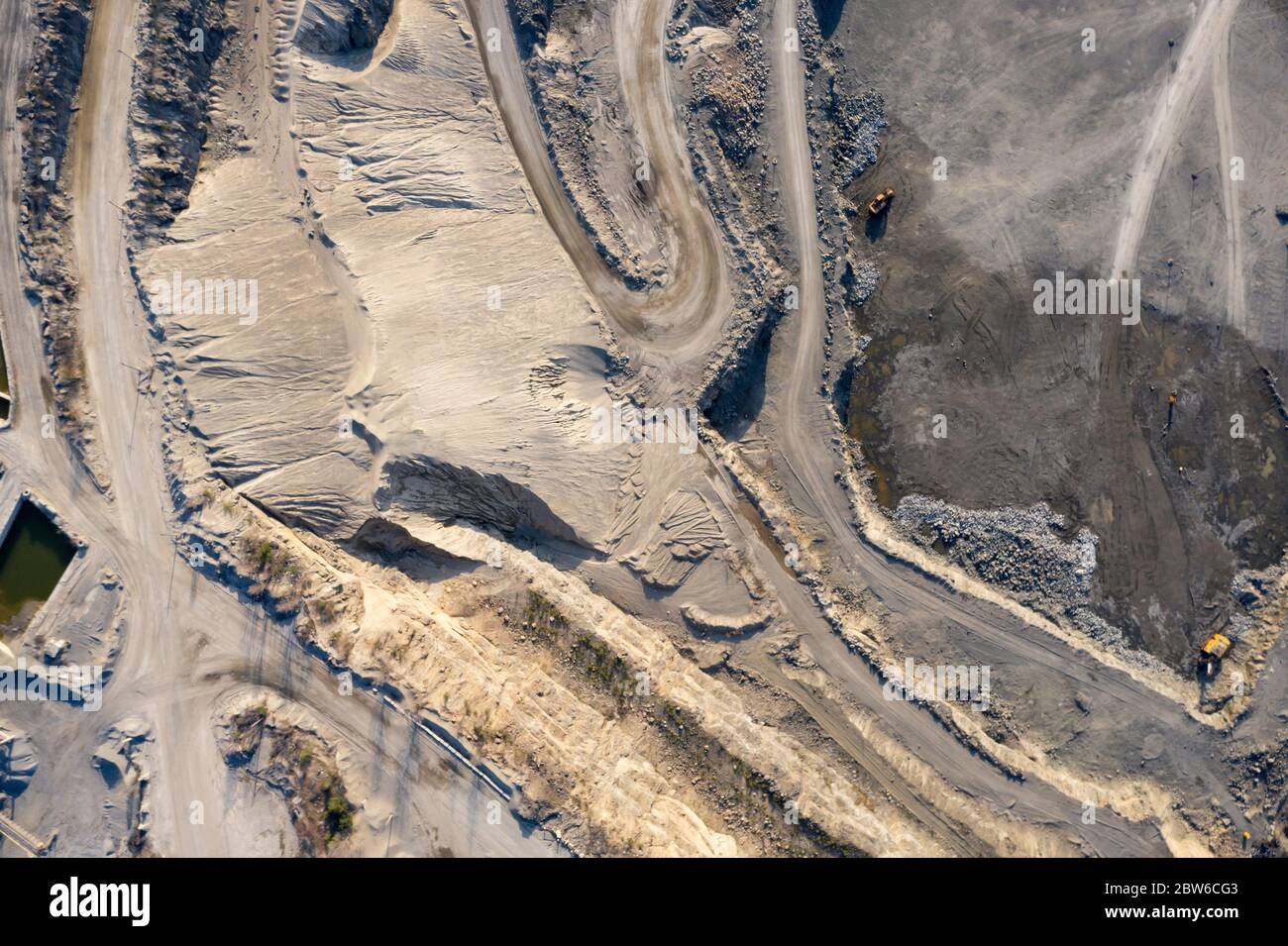 Open pit granite quarry, view from above Stock Photo - Alamy