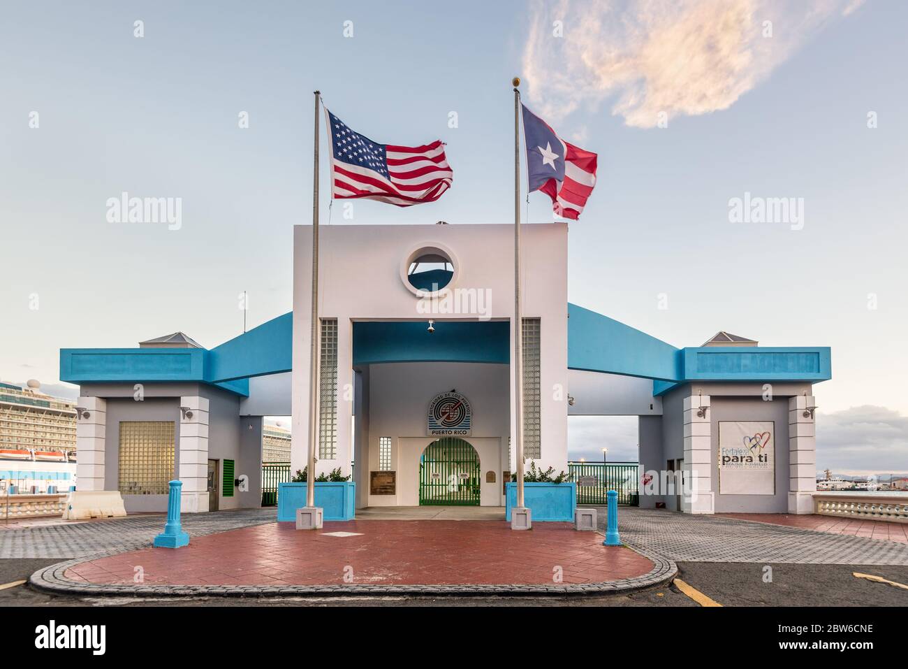 San Juan, Puerto Rico - April 30, 2019: San Juan Port Authority - Front ...