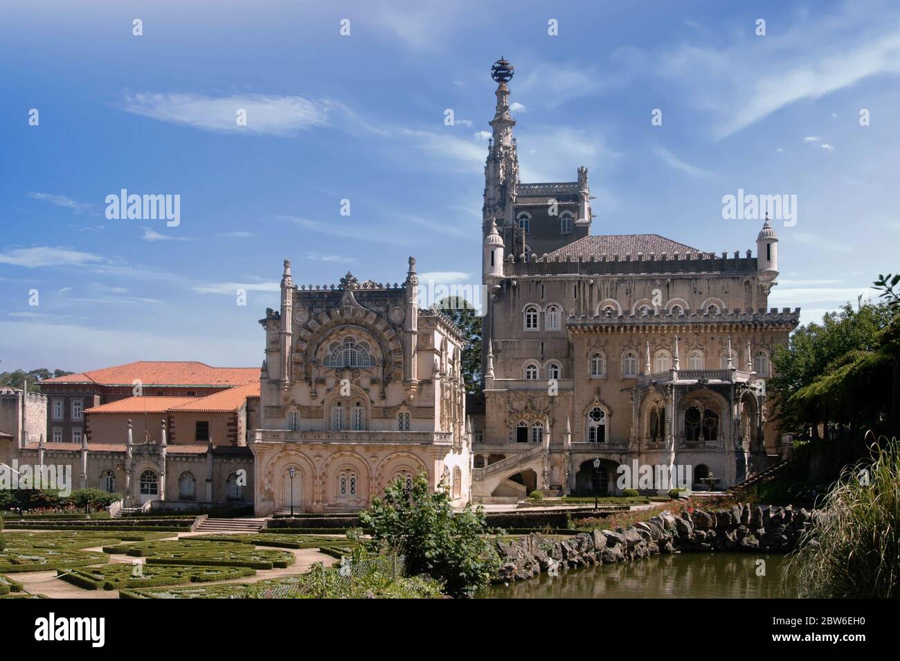Exterior of the luxurious Palacio Hotel do Bussaco palace which was one ...