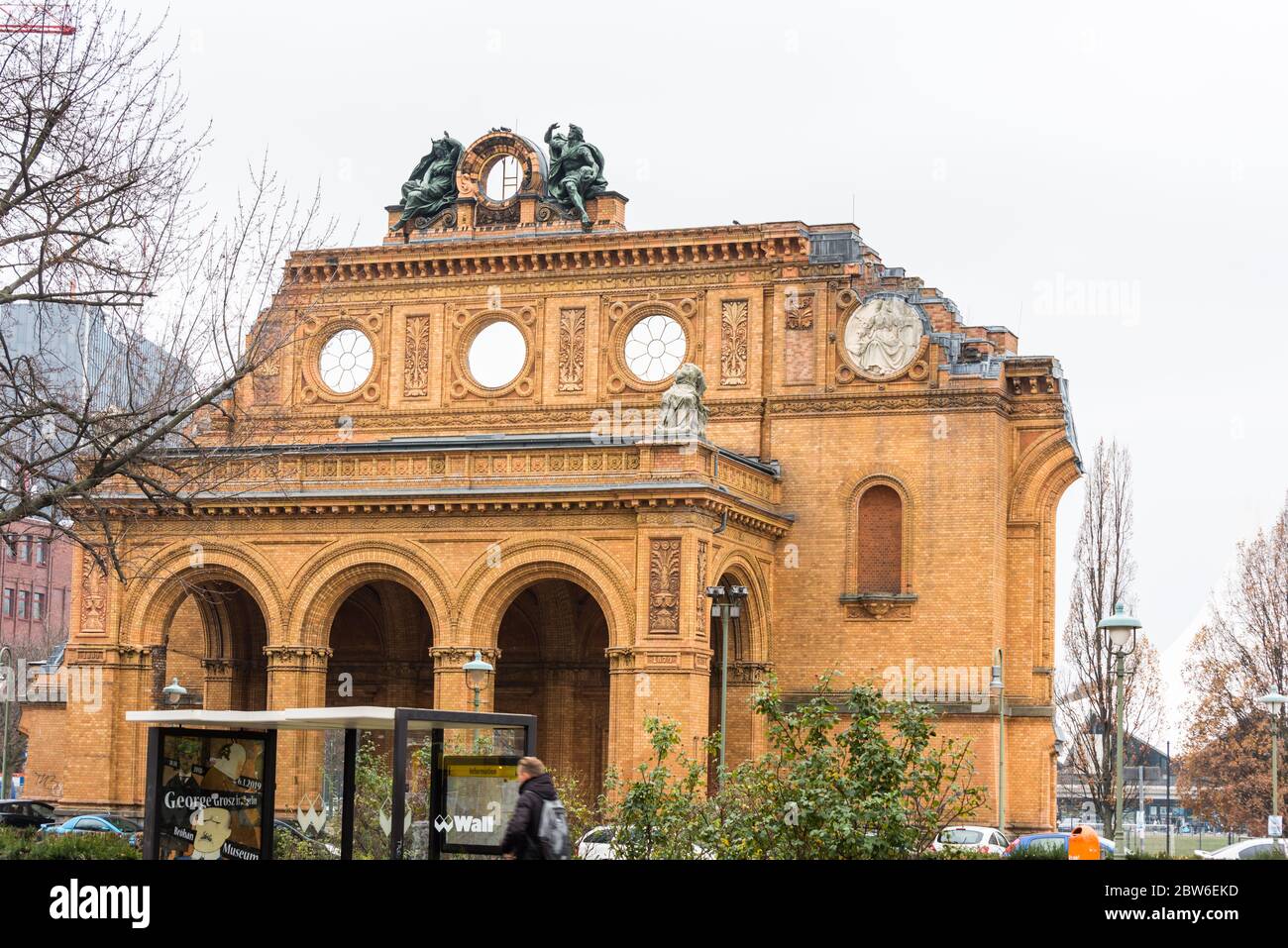 Remains of Anhalter Bahnhof, a former railway terminus in Berlin ...