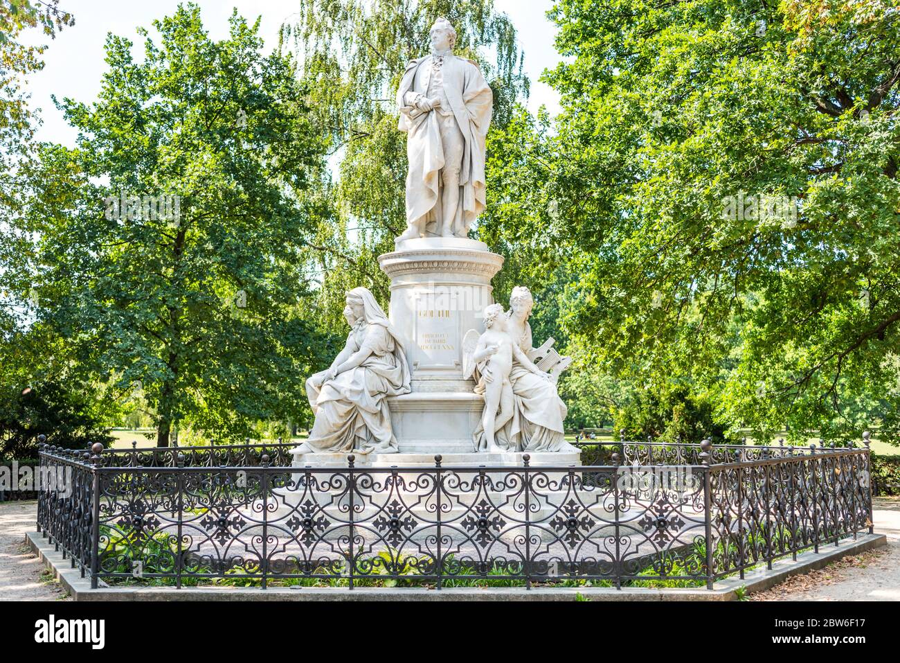 Statue Of Johann Wolfgang Von Goethe, a German writer and statesman, in ...