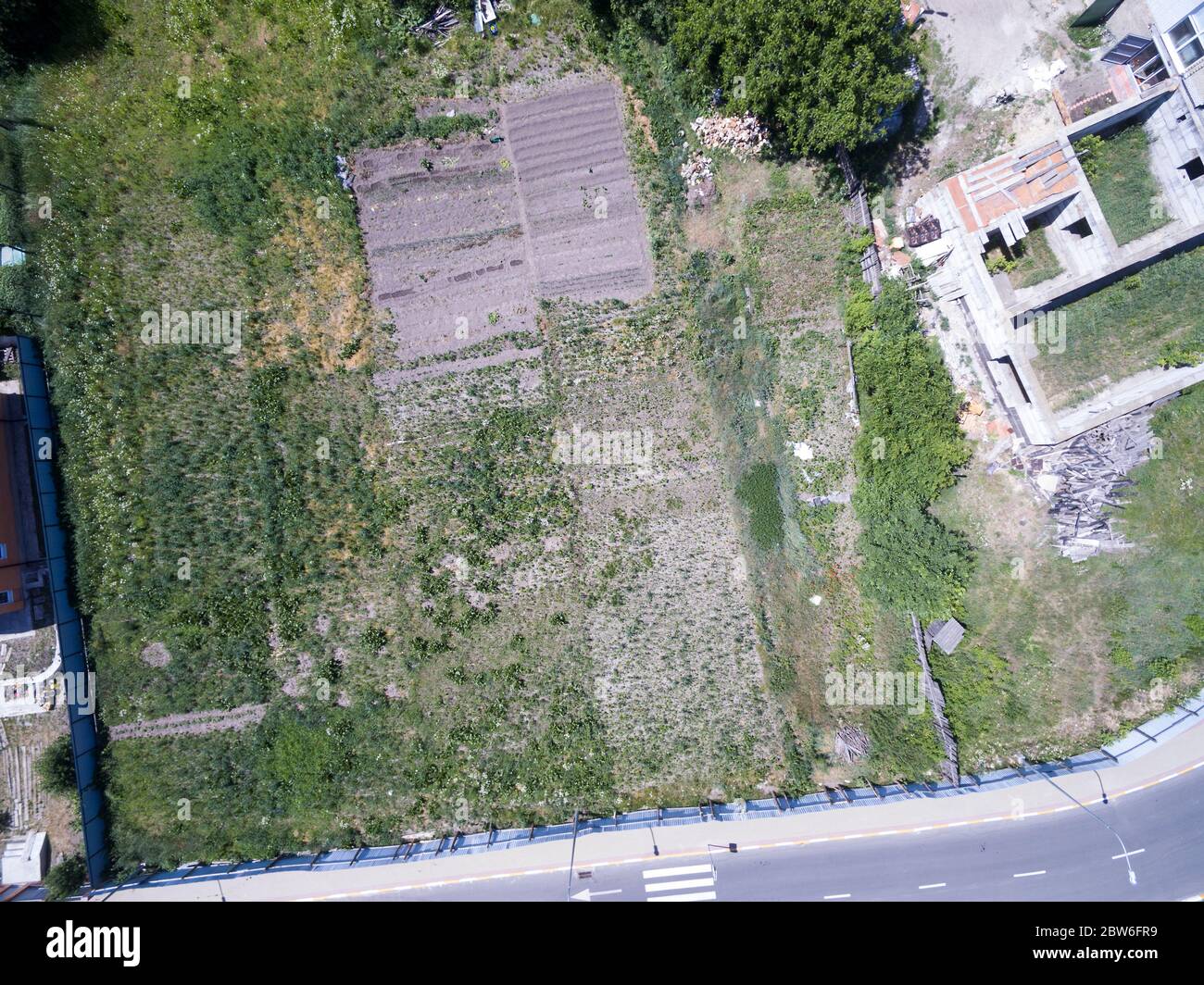 farm field, agriculture, view from above Stock Photo - Alamy