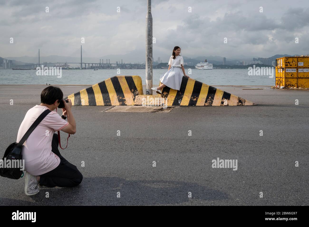 Instagram Pier Kennedy Town Hong Kong Stock Photo - Alamy