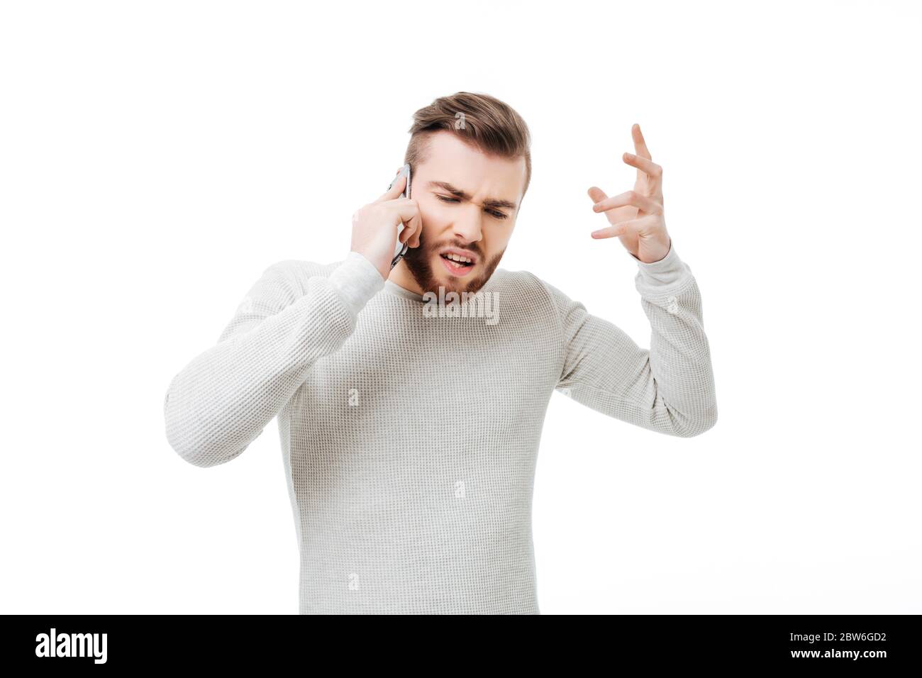 Man swearing hi-res stock photography and images - Alamy