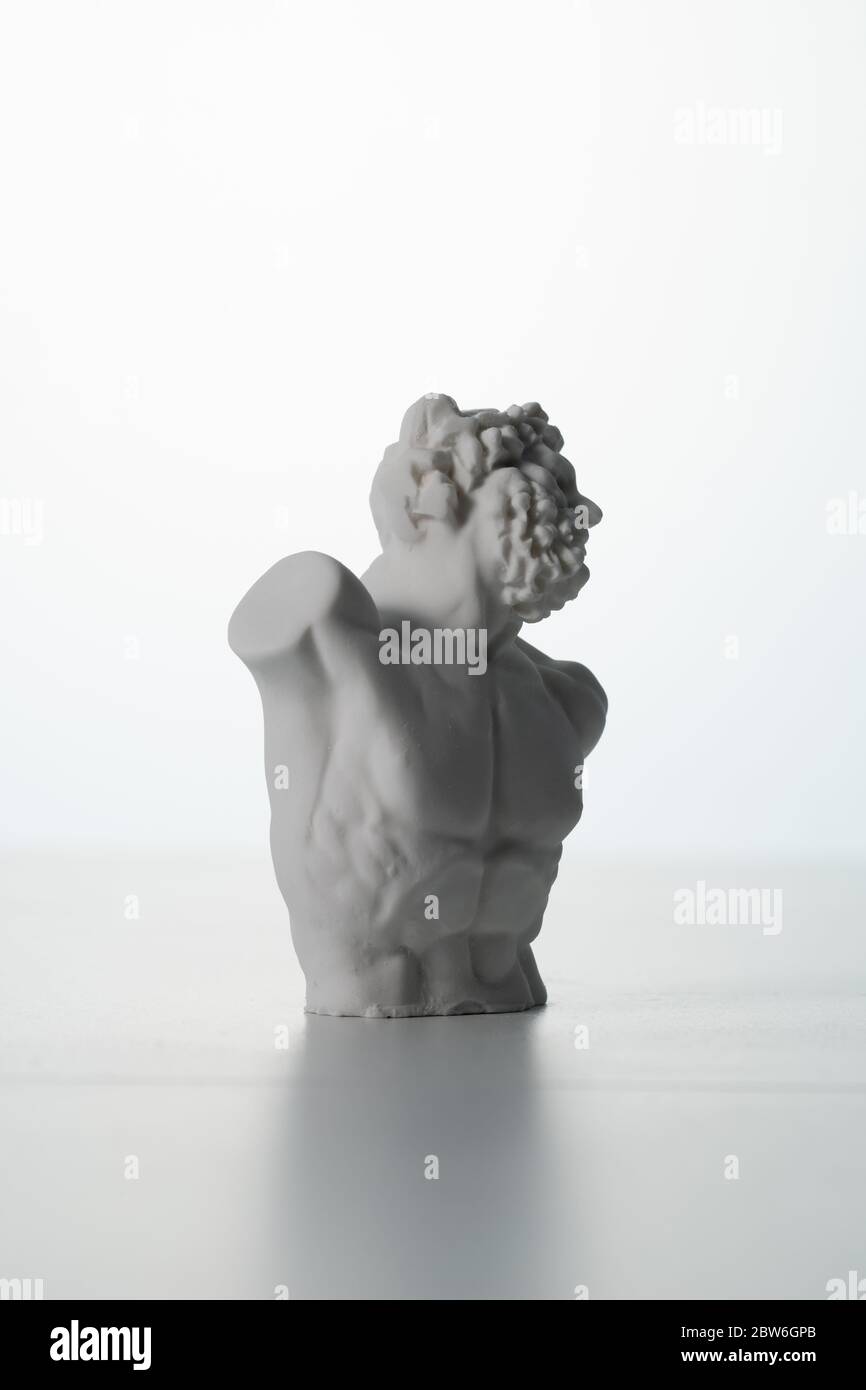 plaster figure in white background Stock Photo - Alamy