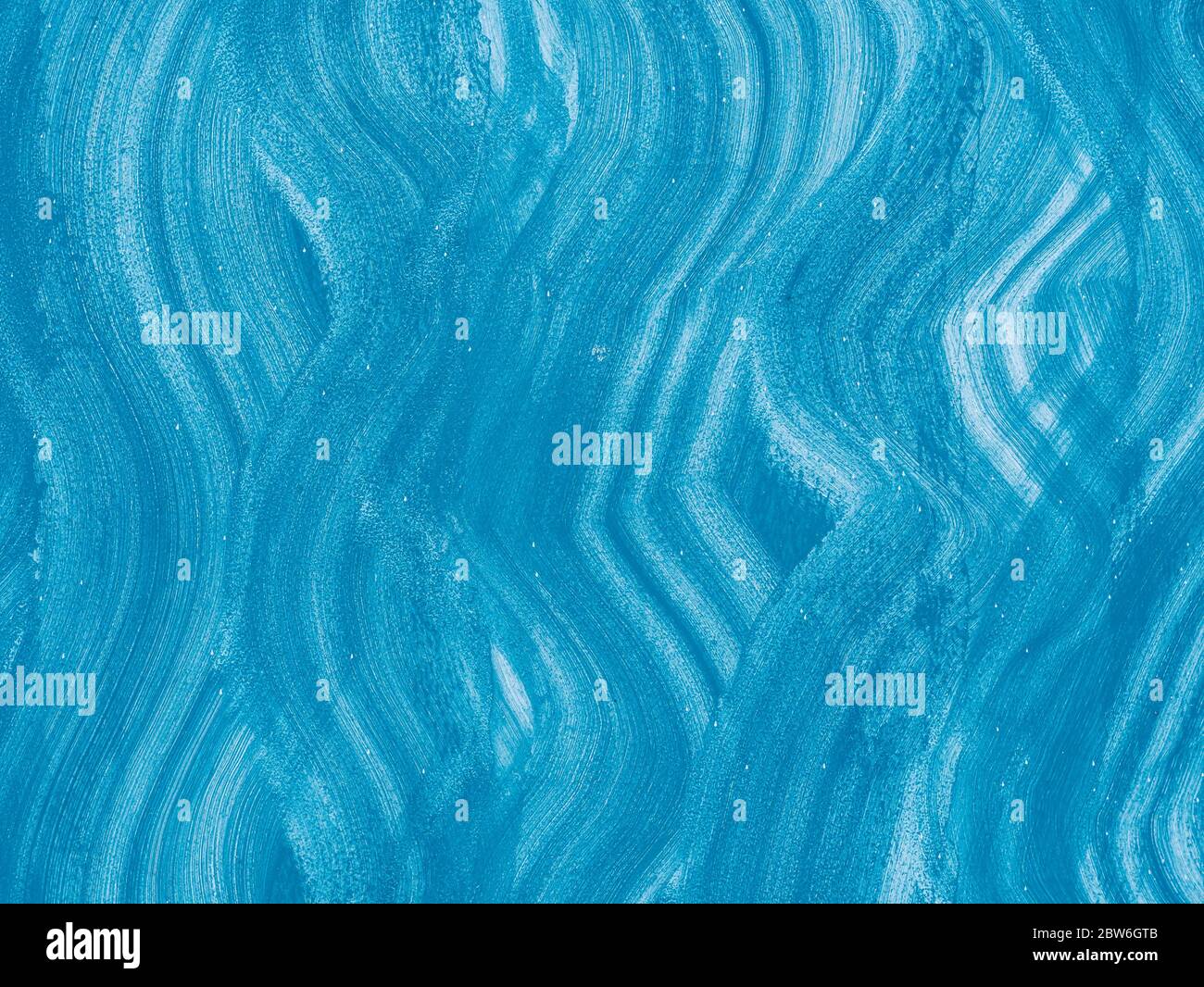 Painted wall with blue paint. Decorative texture painting for ...