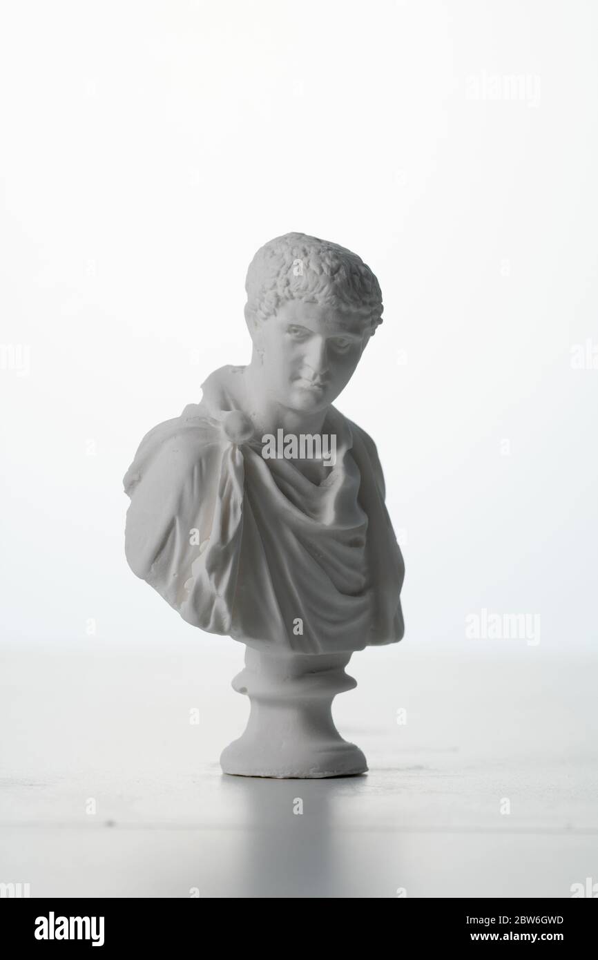 plaster figure in white background Stock Photo - Alamy