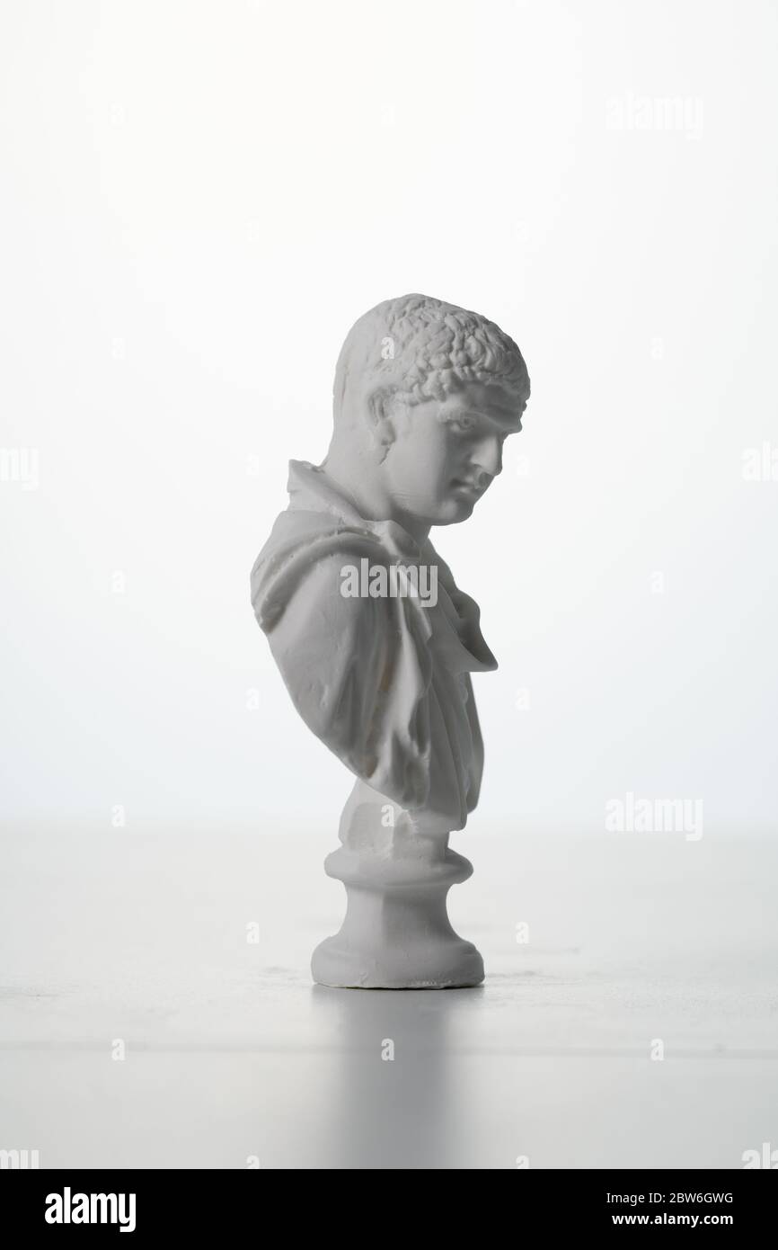 plaster figure in white background Stock Photo - Alamy