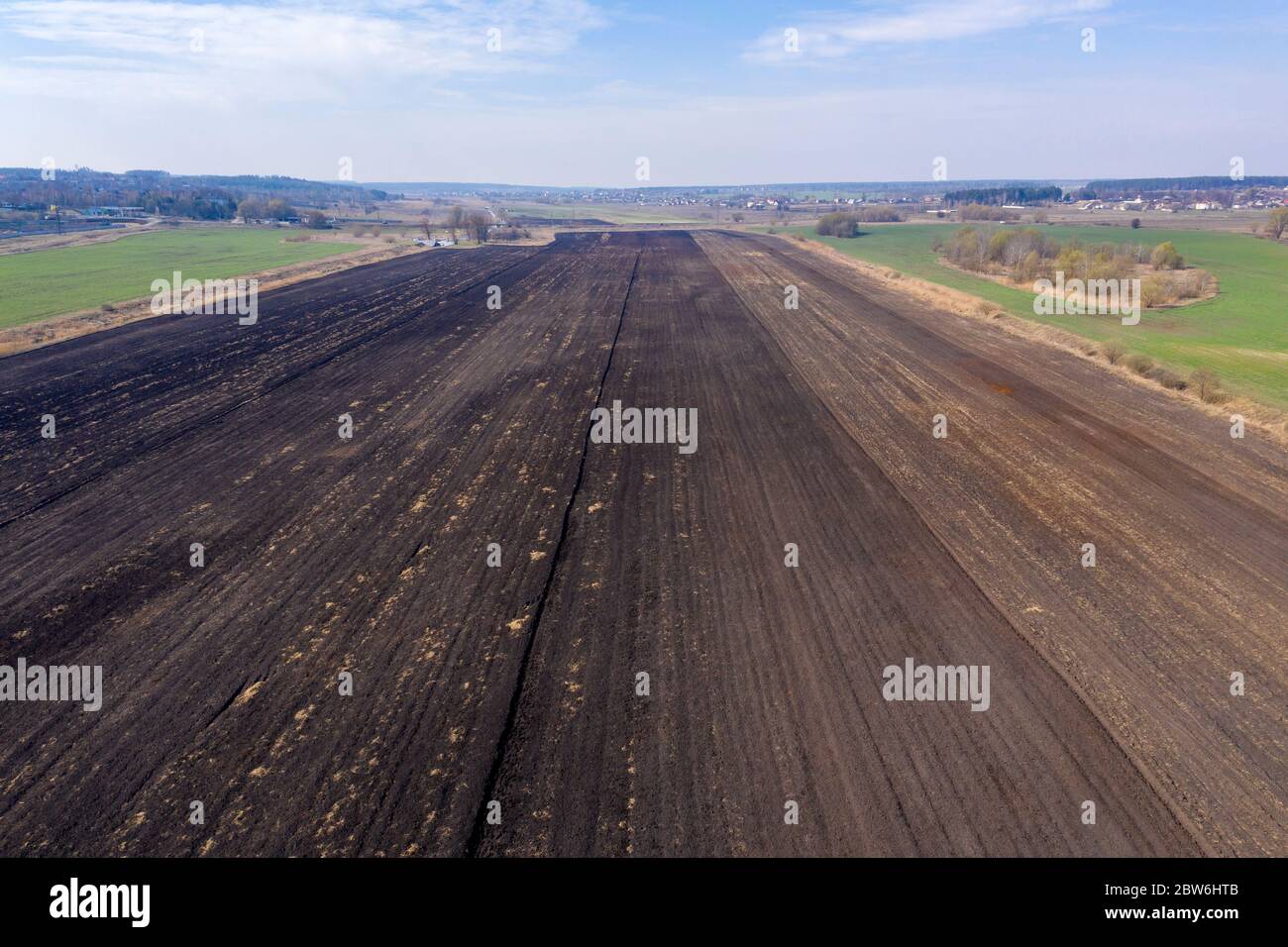 farm field, agriculture, view from above Stock Photo - Alamy