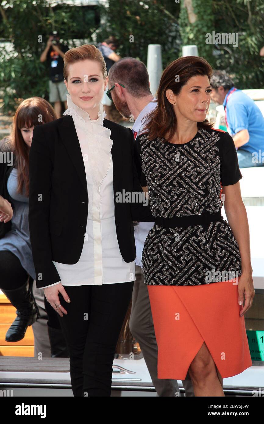 VENICE, ITALY - AUGUST 31: Evan Rachel Wood and Marisa Tomei attend the ...