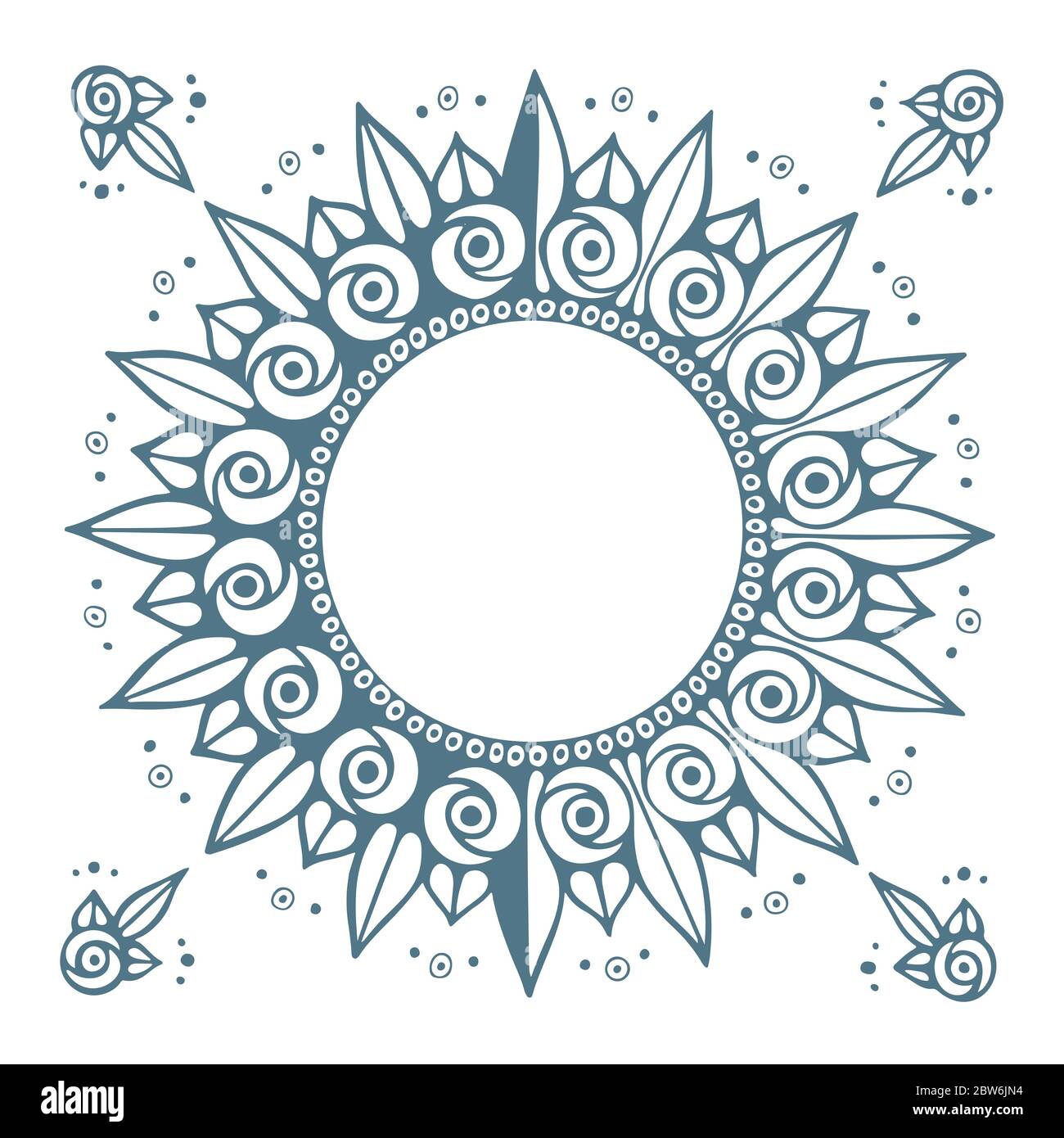 Corner flower frame Stock Vector Images - Alamy