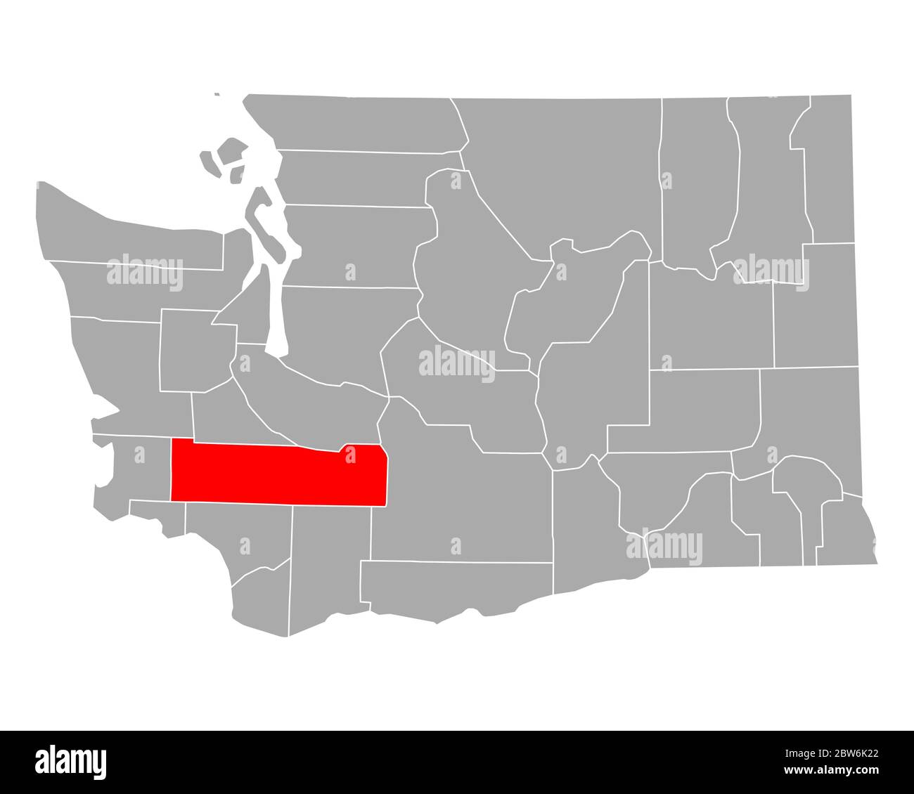 Map of Lewis in Washington Stock Photo - Alamy