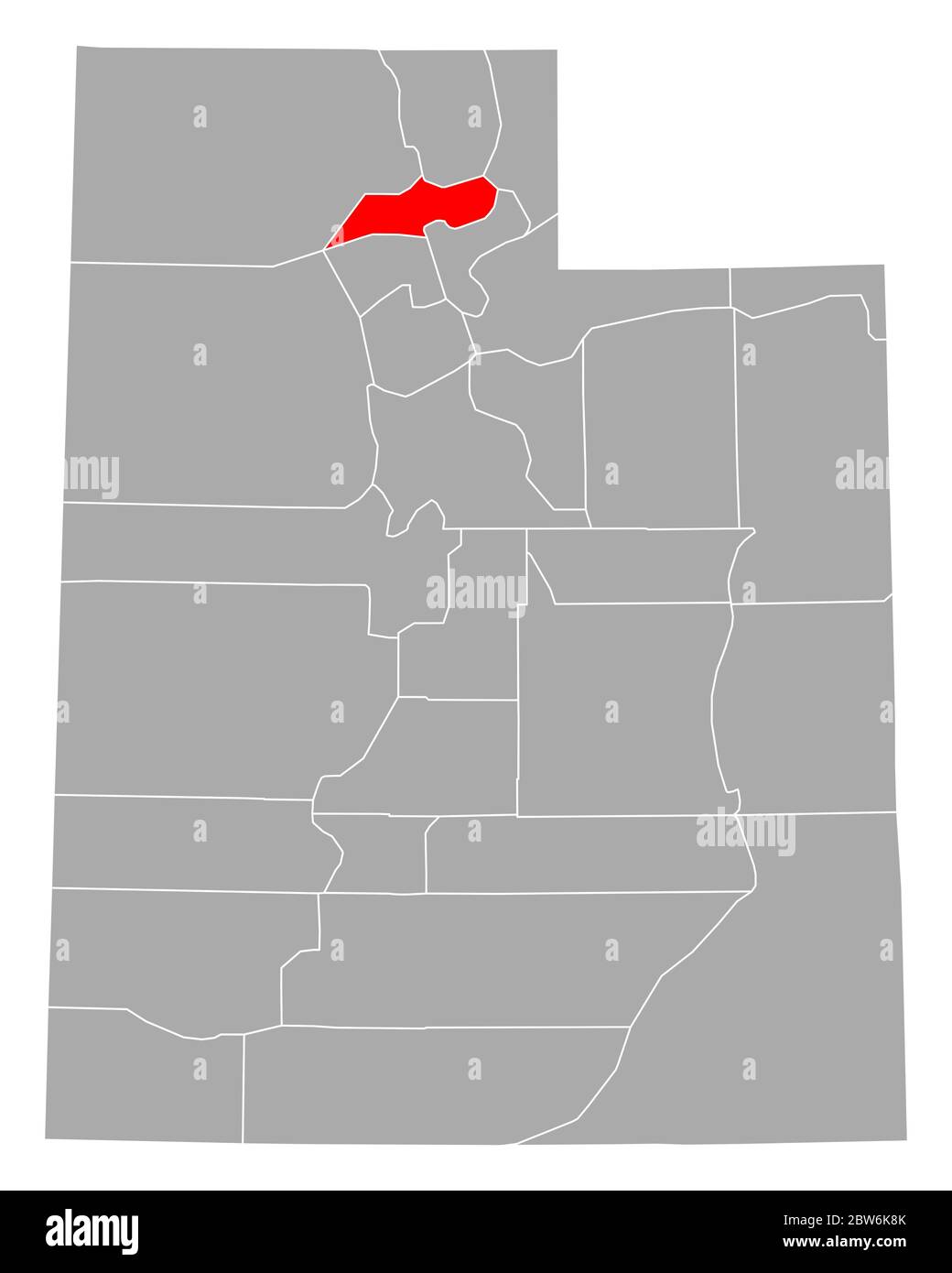 Weber county map hi-res stock photography and images - Alamy