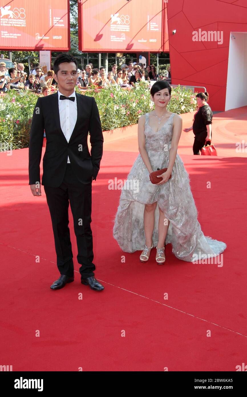 VENICE, ITALY - SEPTEMBER 01: Umin Boya and Lo Mei-ling attend the ...