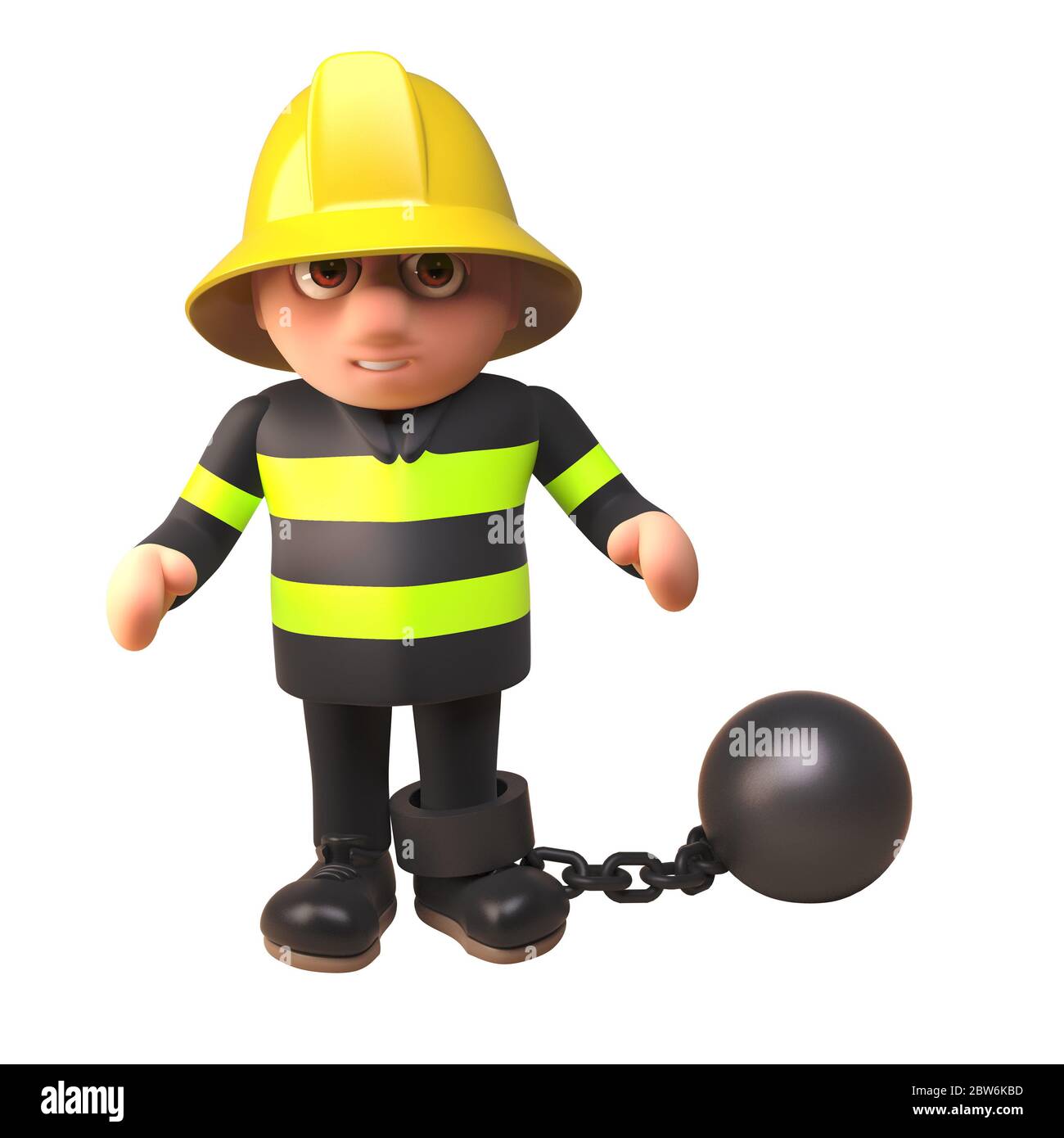 Cartoon firefighter hi-res stock photography and images - Alamy