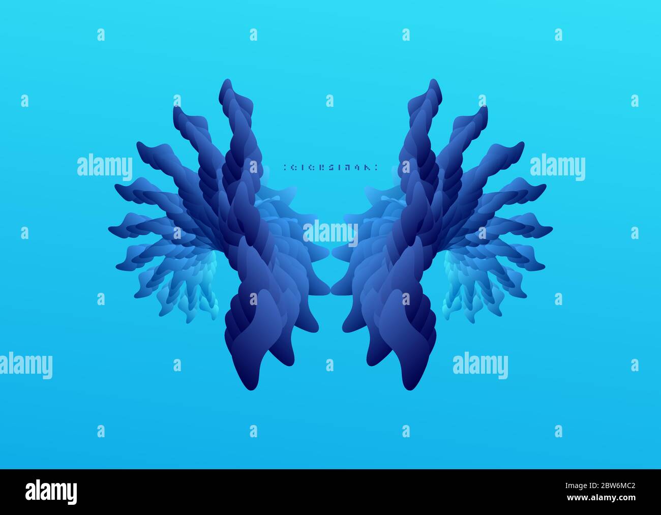 Decorative element for banner, card, poster or web design. Vector art ...